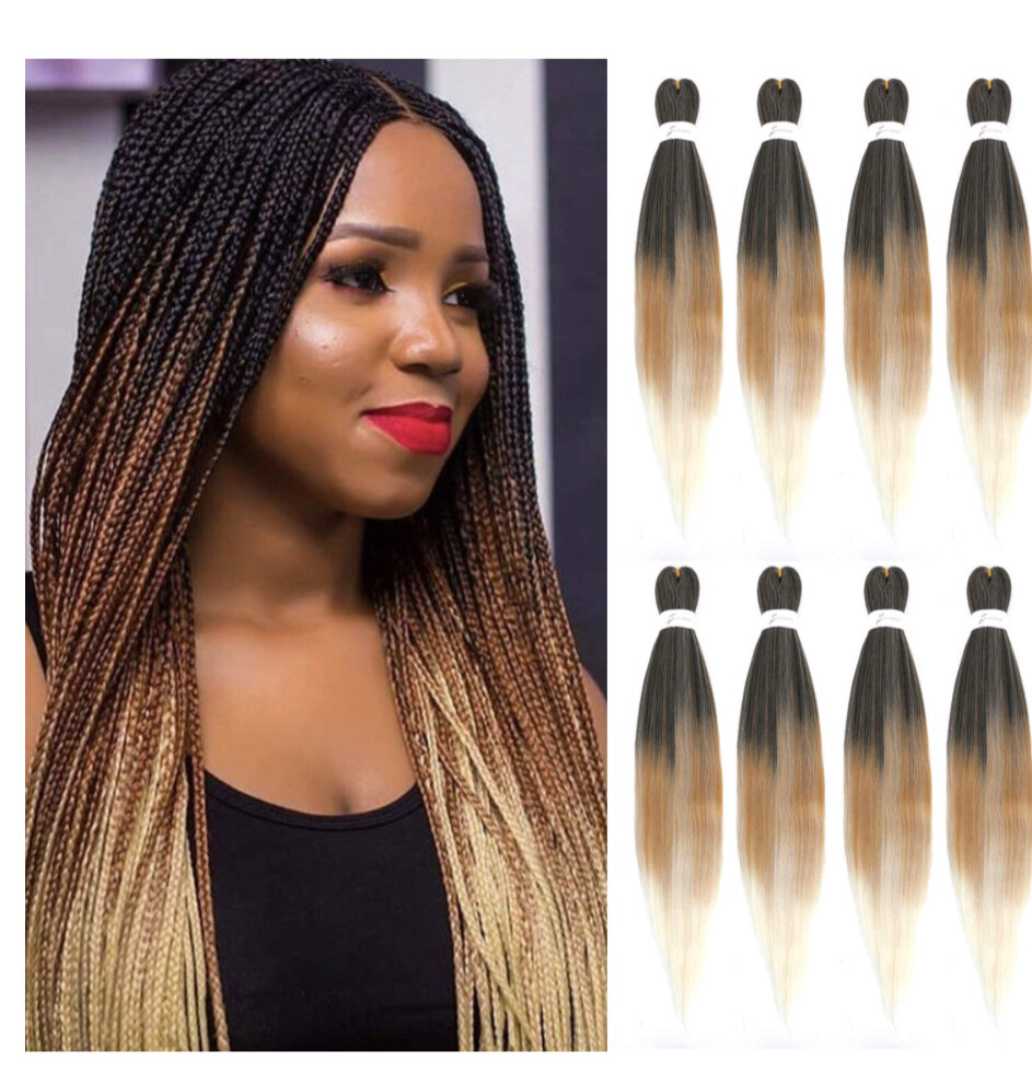 Synthetic Ombre Kanekalon Braiding Hair For Box Braids