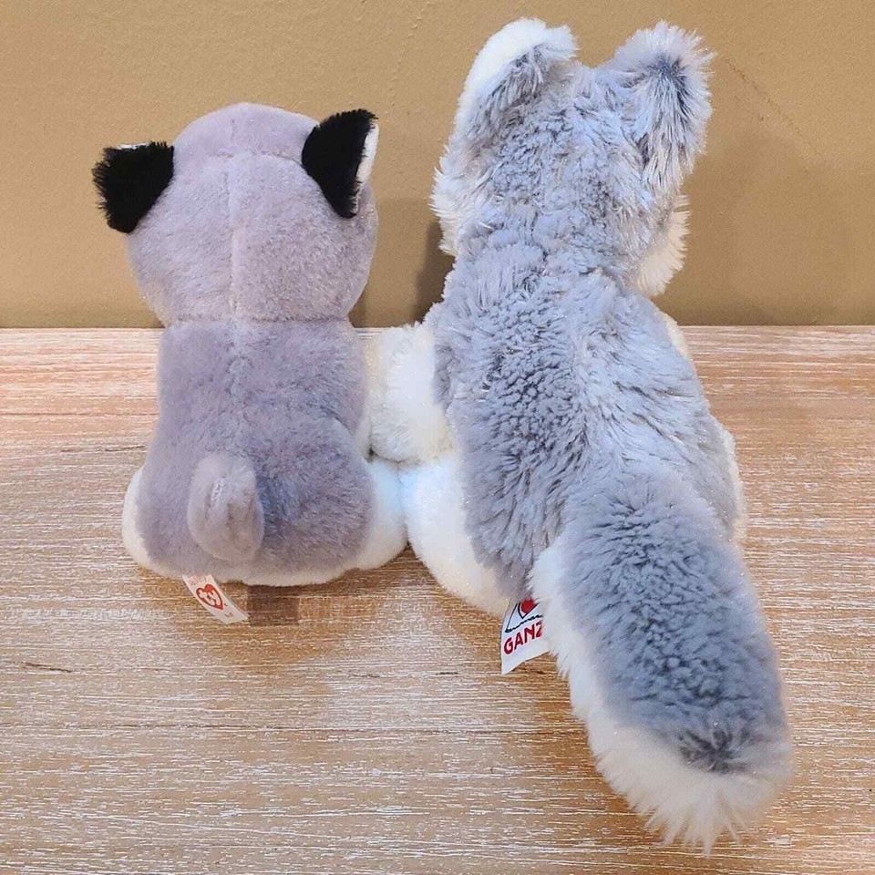 Husky Plush Lot: Buff Beanie Boo and Ganz Lilkinz Husky | eBay