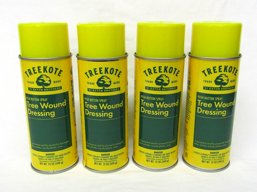 Lot of 4 Treekote Aerosol Spray Tree Wound Dressing 12 oz for Oak Wilt ...