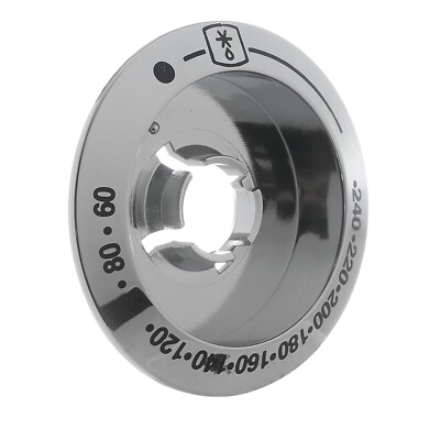 Belling Classic Fan Oven Cooker Control Dial Knob Bezel Silver Chrome ...