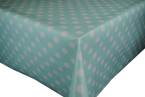 Spotted Polka Dot Spots Spotty Dotty Wipe Clean PVC Vinyl Oilcloth ...