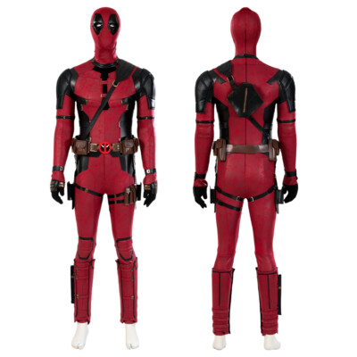 Deadpool 2024 New Outfit Mr. Pool Cosplay Costume Adult Red Suit | eBay
