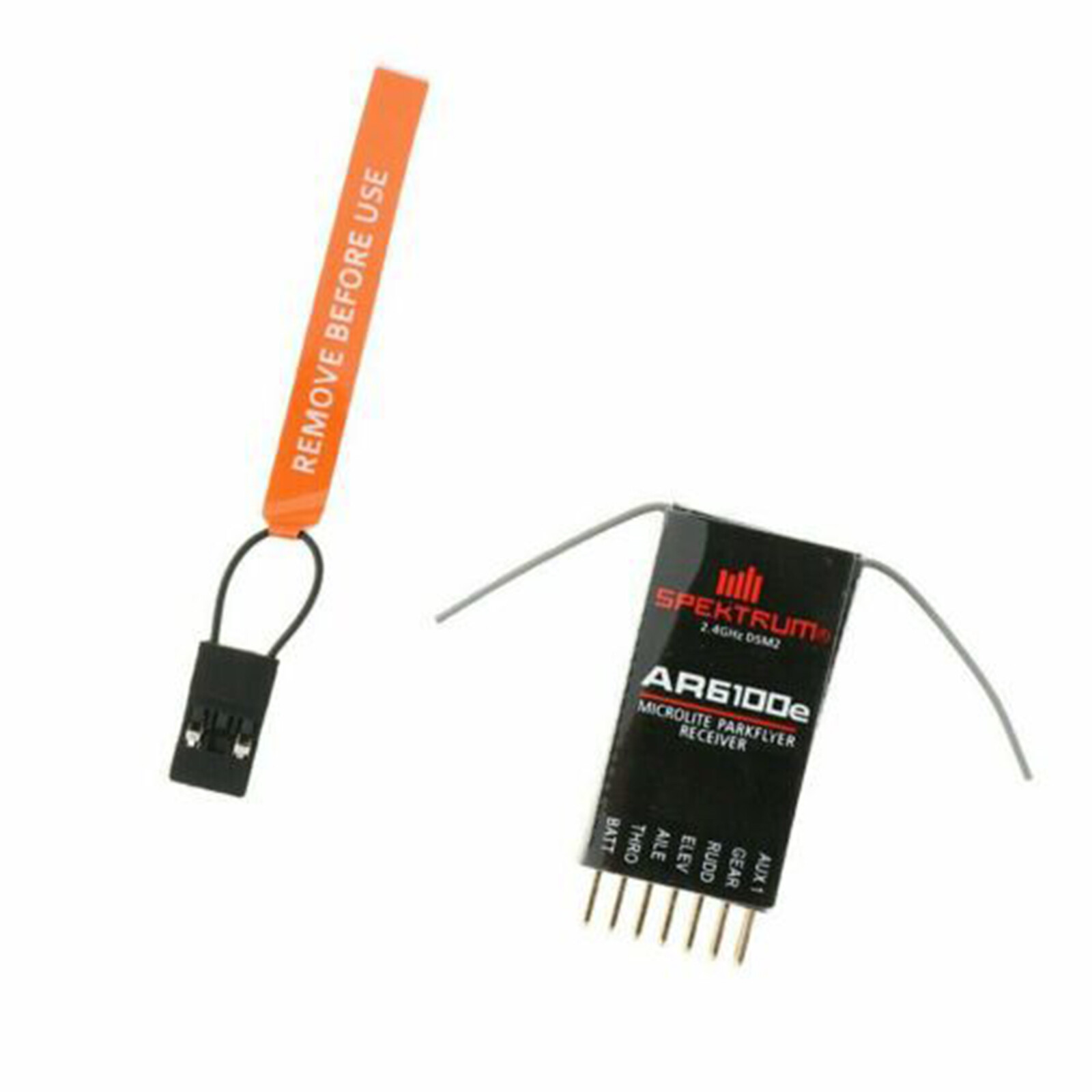 2.4GHz 6CH AR6100e RC Receiver w/ Bind Plug Cable for Spektrum DSM2 ...