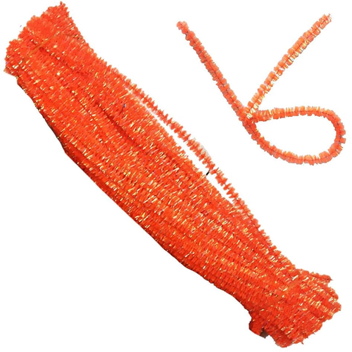 100 PCS 12 Inch Iridescent Tinsel Stems Fuzzy Pipe Cleaners for Art and ...