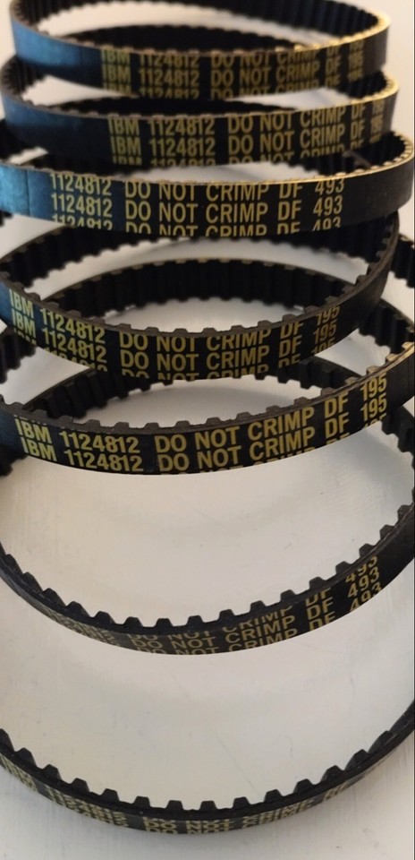 VINTAGE LOT OF 7 IBM SELECTRIC TYPEWRITER PART 1124812 MOTOR BELTS NEW ...