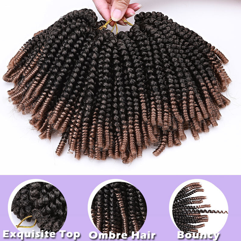 Afro Jamaican Bounce Curly Braids Crochet Toni Curls Hair Extensions As ...