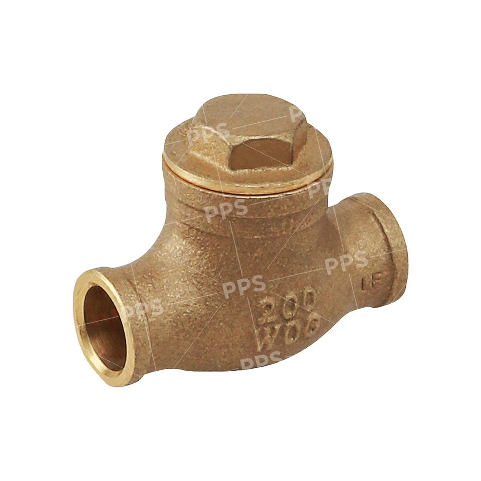 Midline Valve Swing Check Valve, Lead Free, Sweat Connections, Cast ...