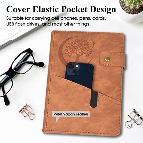 365 Page Thick Lined Journal Notebook for Men Women Large Leather B5 ...
