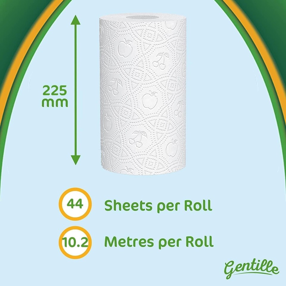 Gentille 3‑Ply Kitchen Roll 24 Pack | eBay UK