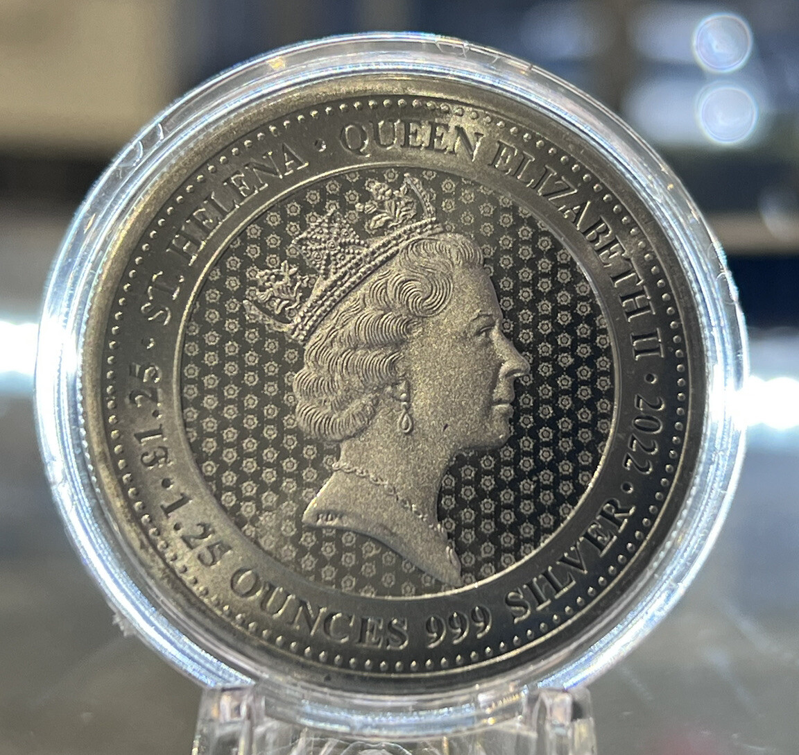 2022 St. Helena 1.25 oz. Silver Crown East India Company Guinea .999 ...