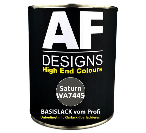 500ML Basislack Saturn WA744S Alto Grey Metallic Spritzfertig Autolack ...