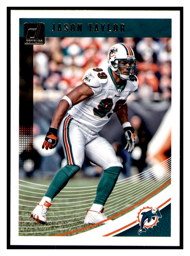 2018 Donruss Jason Taylor #168 - Miami Dolphins | eBay