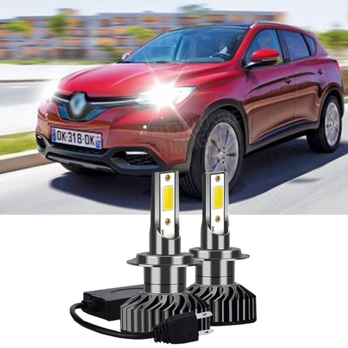 FOR RENAULT KADJAR 2015+ 2x H7 Headlight Kit LED BULLET Bulbs PURE ...