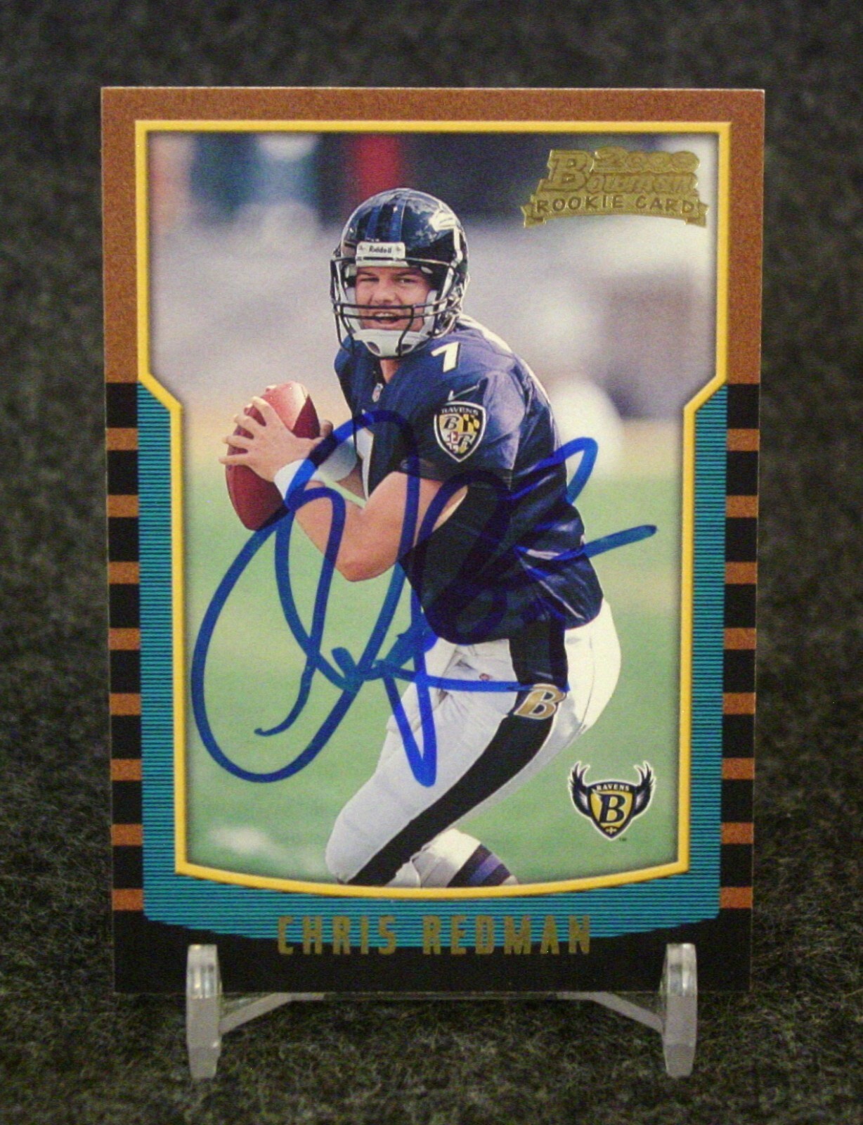 CHRIS REDMAN - Signed/Autographed - 2000 Bowman 1st RC Rookie #171 ...