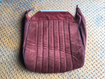 Chevy Caprice Driver Seat Cover Bottom 91-96 Red Burgandy Cloth OEM | eBay