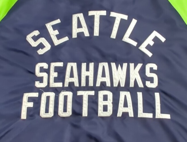 Seattle Seahawks Starter Jacket Satin Color Rush Bomber Lined Button Up ...