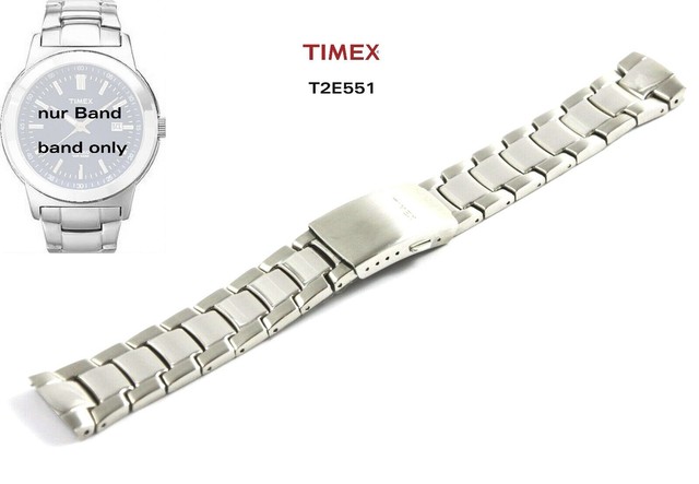 Timex Replacement Band T2E551 Classic - Spare Stainless Steel Watch ...