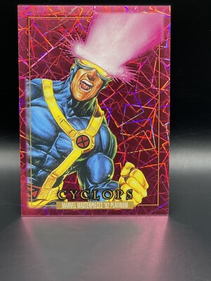 2024 Skybox Marvel Masterpieces Platinum 92 Cyclops Pink Lasers 699/992 ...