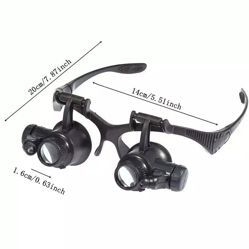 25X Magnifier Magnifying Eye Glass Loupe Jeweler Watch Repair Kit With ...