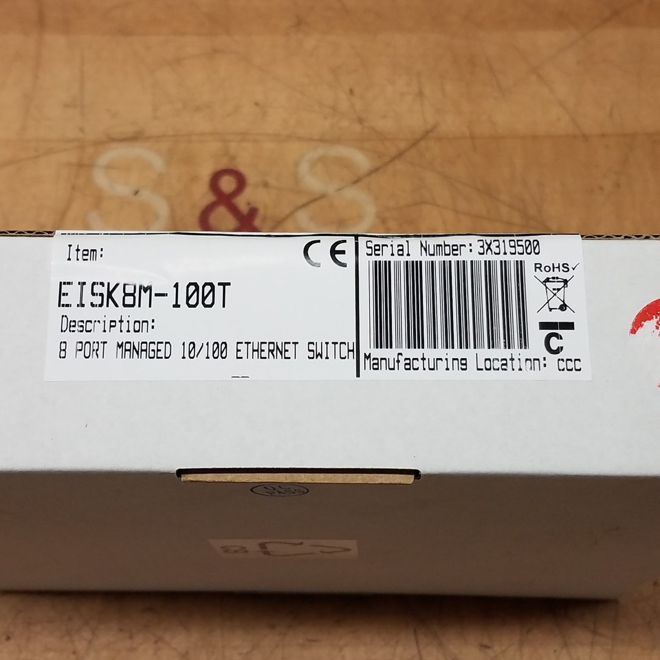 Contemporary Controls EISK8M-100T Ethernet Switch, 8 Port Managed, 10 ...