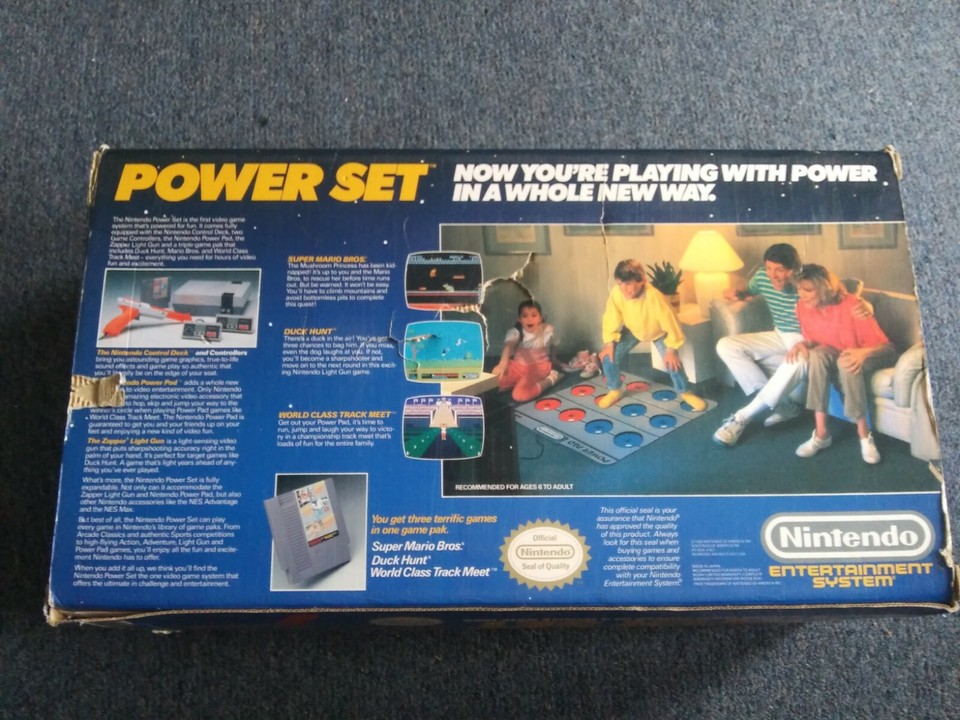Nintendo NES Power Set Complete Bundle with Original Box & Packaging | eBay