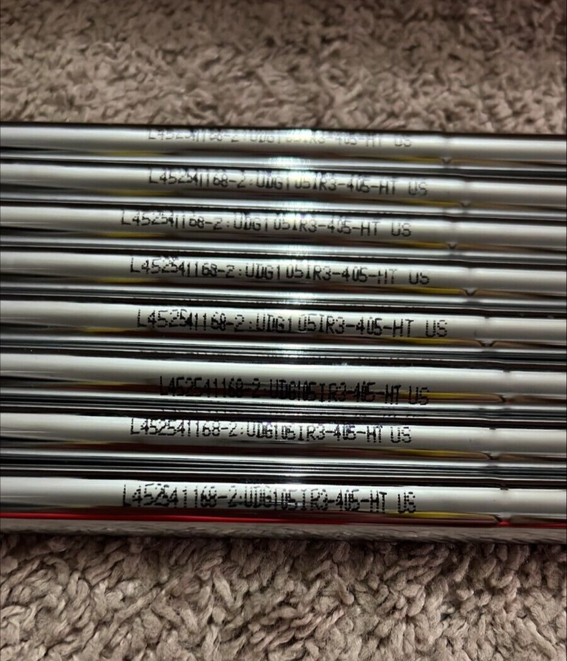 True Temper Dynamic Gold 105 .370" Tip Steel Iron Shafts R300/S300/X100 ...