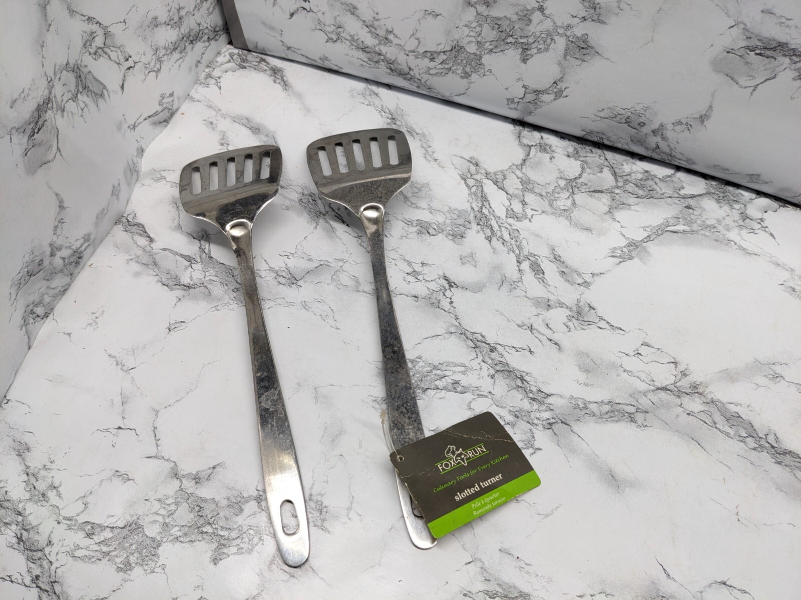 Vintage Fox Run Slotted Spatula Turner Stainless Steel Set Of 2 | eBay