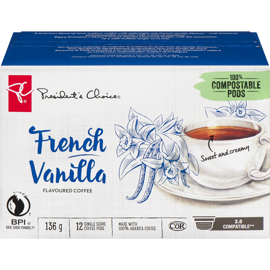 2x President's Choice PC French Vanilla Flavored Coffee (Keurig) Pods ...