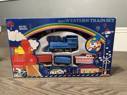 Vintage Mini Western Train Set Battery Operated Track Switching Control ...