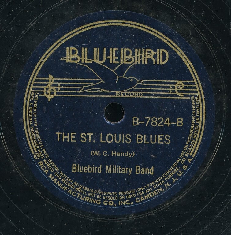 78tk-Jazz-BLUEBIRD 7824-Bluebird Military Band-(High Society/The St ...