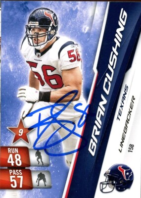 2010 Panini BRIAN CUSHING Signed Card autograph auto TEXANS USC TROJANS ...