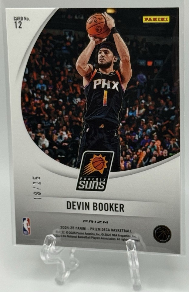 Devin Booker 2024-25 Panini Prizm Deca Downtown Bound Mojo Prizm /25 ...