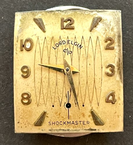 Vintage Elgin Shockmaster Cal 713 Men's Watch Movement Running Ticks ...