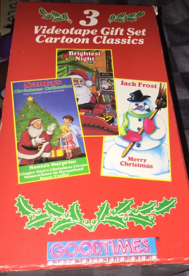 3 Videotape Gift Set Cartoon Classics -Santa's Christmas Collection ...