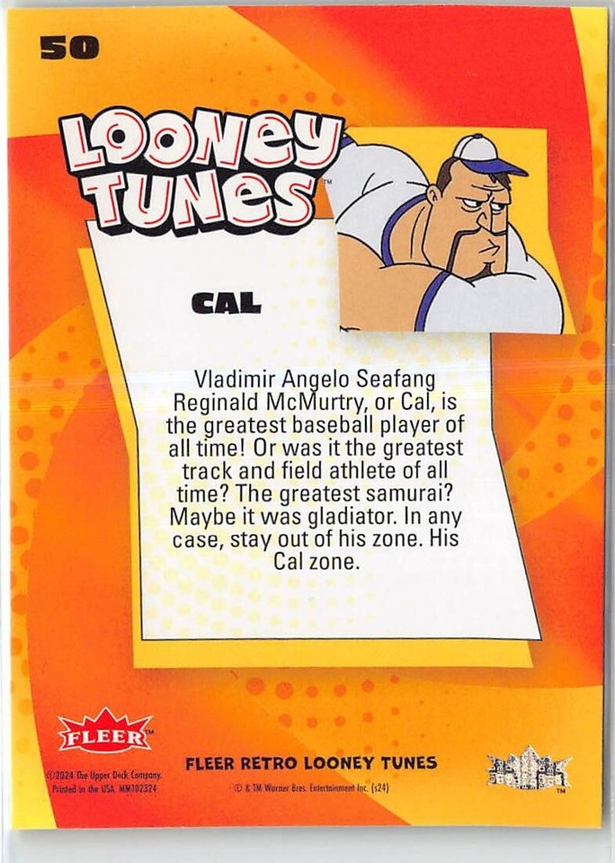 2024 Upper Deck Fleer Retro Looney Tunes Cal Base #50 | eBay