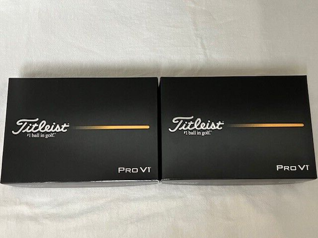 2 Dozen 2025 Titleist Pro V1 Golf Balls-Brand New in Box-High Numbers 5 ...