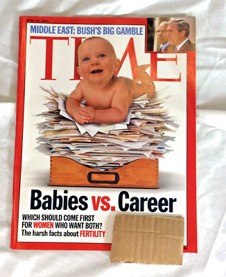 Time Magazine April 15, 2002 Babies vs Career | eBay
