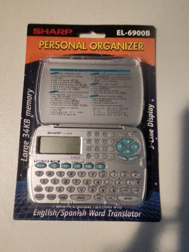Vintage Sharp Electronics Personal Organizer English Spanish Translator ...