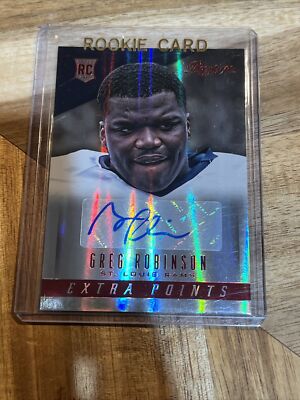 Greg Robinson 2014 Panini Prestige Extra Points Rookie Refractor Auto ...
