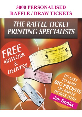 3000 Printed Prize Draw Tickets - Raffle Tickets - Fundraising | eBay UK