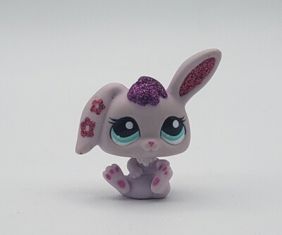lps Lavender Purple Easter Bunny Sparkle Pet #2354 Littlest Pet Shop | eBay
