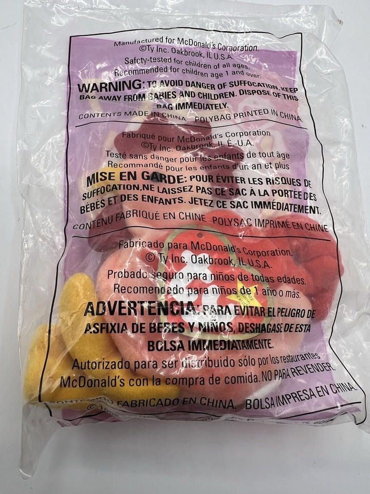 McDonald's Happy Meal TY Beanie Baby 1999 Strut The Rooster | eBay