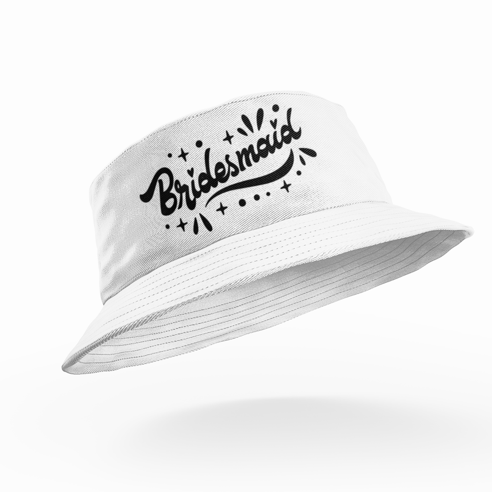 Bridesmaid Bucket Hat Wedding Hen Party Headwear Bridal Best Friend ...