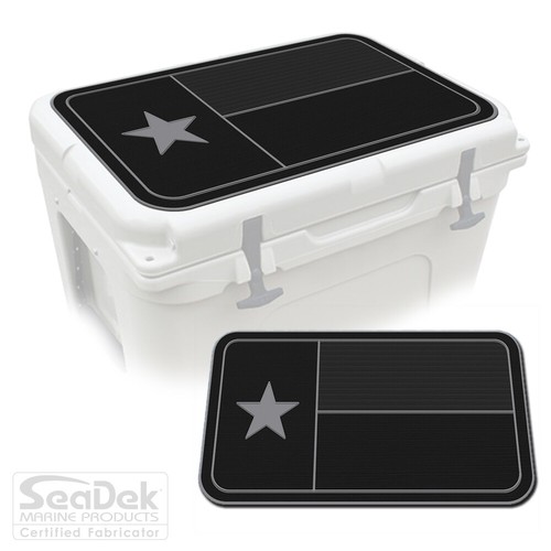 SeaDek Pad Top fits YETI 15 Roadie Cooler - Marine EVA - Black/SG ...