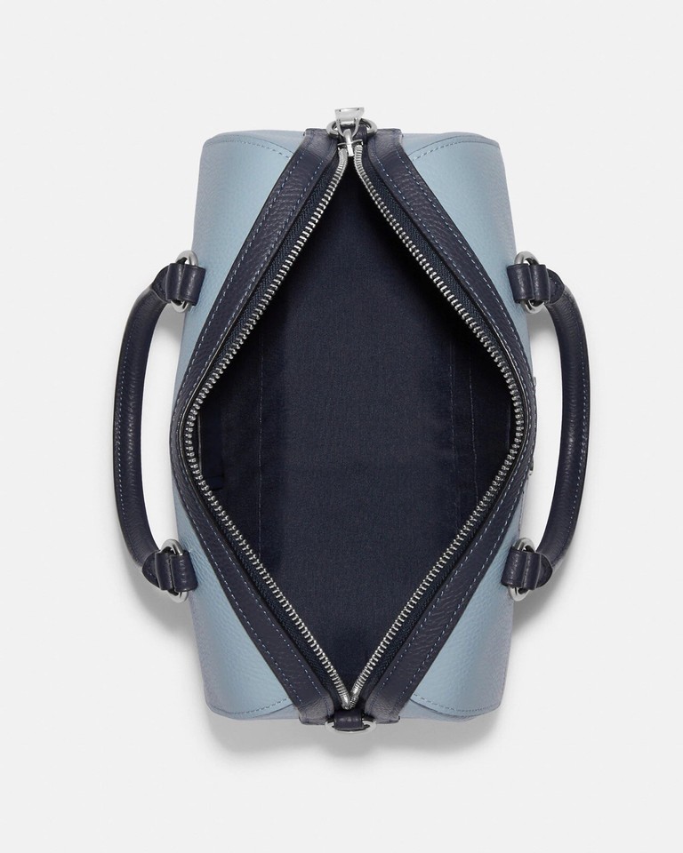 Coach Disney X Coach Rowan Satchel With Ursula Motif-Silver/Ice Blue ...
