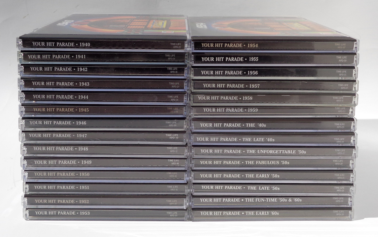 TIME LIFE YOUR HIT PARADE 28 CD LOT 1940-1959 THE LATE 40S 50S EARLY ...
