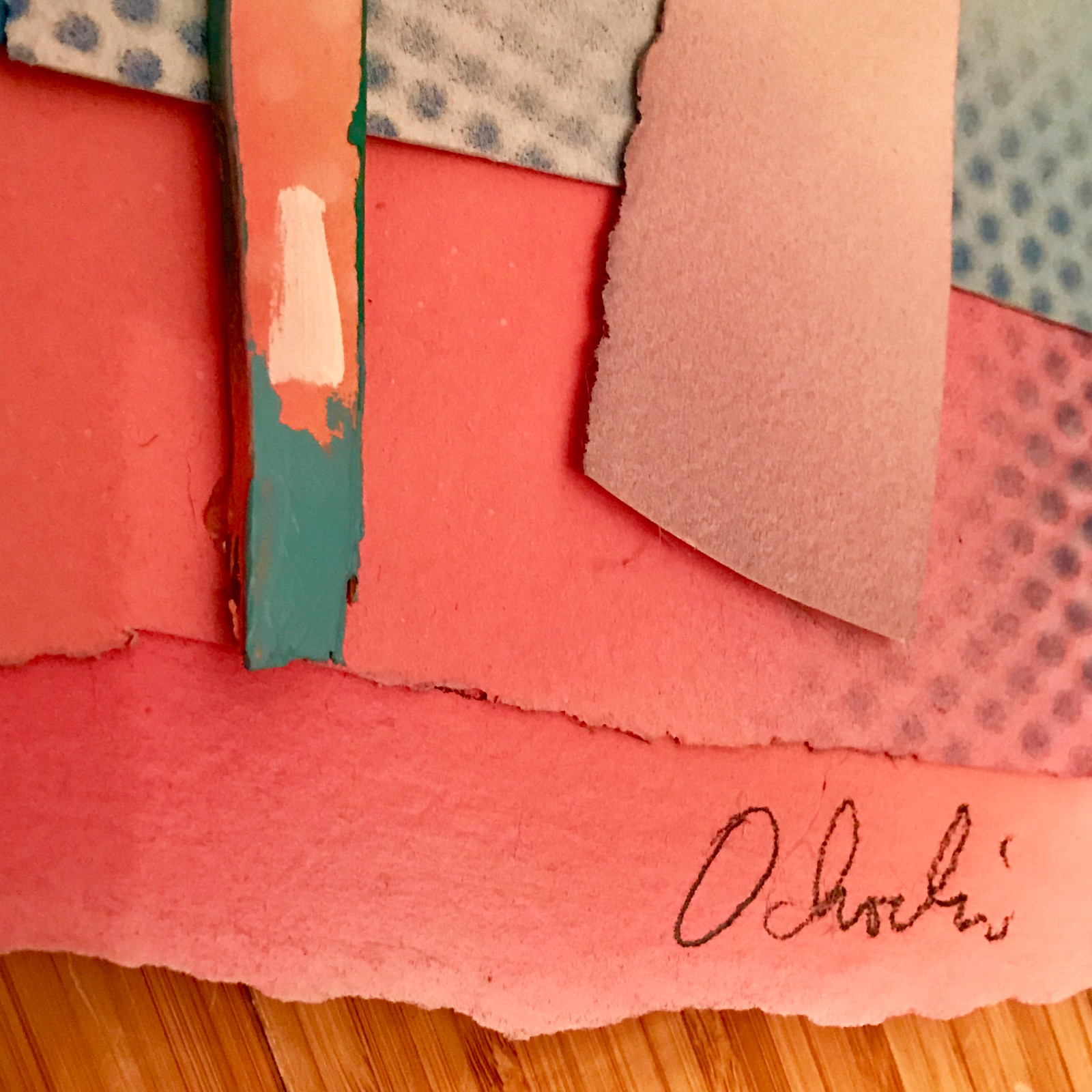 GREG OCHOCKI Original, Signed, Mixed Media, Acrylic, Paper, Wood, MISTY ...