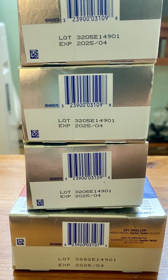 4 Boxes, 1 Box Vicks Dayquil & Nyquil and 3 Boxes Dayquil High Blood ...