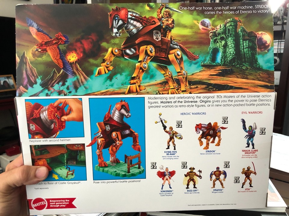 Masters of the Universe MOTU Stridor Heroic Armored War Horse New in ...