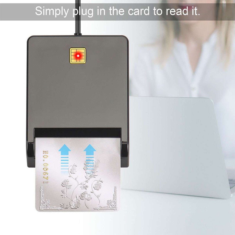 DOD Military USB Smart Card Reader for Common Access CAC/Government ...